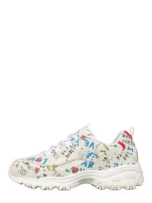 Sketchers Skechers D'Lites 1.0 Low-Top Sneakers With Graphic Print Multi-color