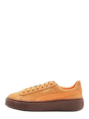 PUMA X Mardi Gras Suede Platform Sneakers - Orange/brown