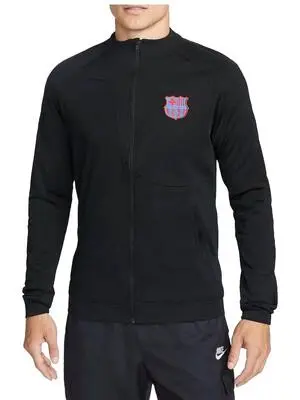 Nike F.c. Barcelona Academy Pro Knit Football Jacket - Black