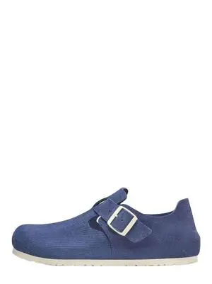 BIRKENSTOCK Birkenstock London Suede Leather Corduroy Blue