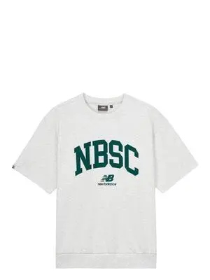 NEW BALANCE Logo T-shirt Asia Sizing 'white Green - White/green