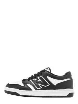 NEW BALANCE 480 Lace Up Sneakers - White/black