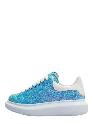 Alexander McQueen Alexander McQueen Oversized Glitter Sneakers Blue