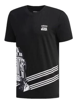 Adidas Round Neck Logo Short Sleeve - Black