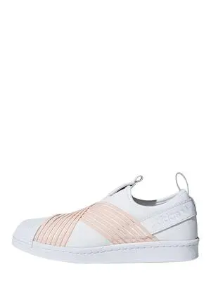 Adidas Superstar Slip On Sneaker - White/pink