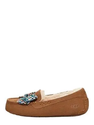 UGG Ansley Bow Slippers - Brown/blue