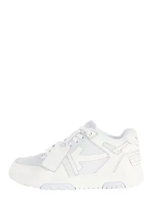 Off-White Out Of Office Leather Sneakers - Light Blue/white