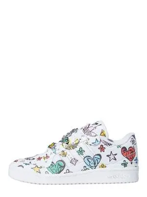 Adidas Jeremy Scott X Forum 84 Low "monogram" Sneakers - Cloud White/core Black