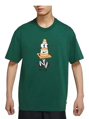 Nike Skateboard Entertainment Print Sports Crewneck Short Sleeve - Green