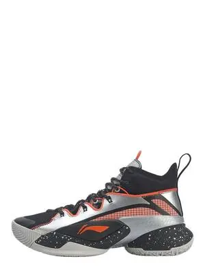 LI-NING Power 7 Premium High Top Sneakers - Black/red/silver