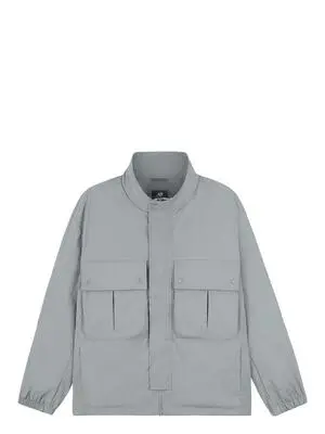NEW BALANCE Zip Up Jacket With Stand Collar - Grey