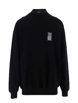 Balenciaga Barcode Crewneck Sweater - Black