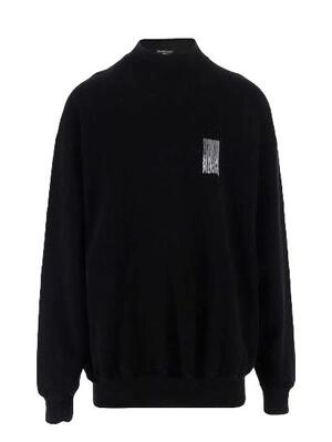Balenciaga Barcode Crewneck Sweater - Black