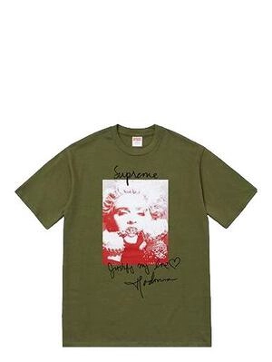 Supreme Supreme Fw18 Madonna Tee Olive Printing Short Sleeve Unisex Olive Green Green
