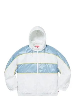 Supreme Sports Piping Puffy Jacket - White/blue