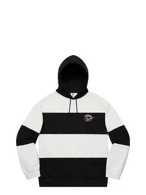 Supreme X Nike Stripe Hooded Sweatshirt - Black