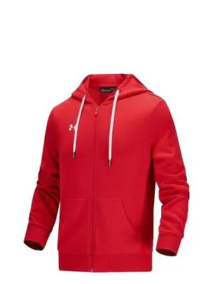 Under Armour Essential Fleece Full Zip Hoodie - Red