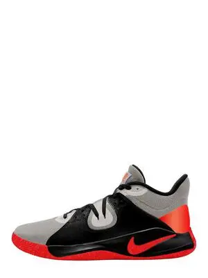 Nike Fly.by Mid High Top Sneakers - Gray/black/red