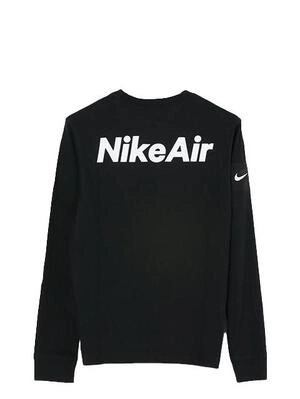 Nike Long Sleeve Crewneck Logo T-shirt - Black