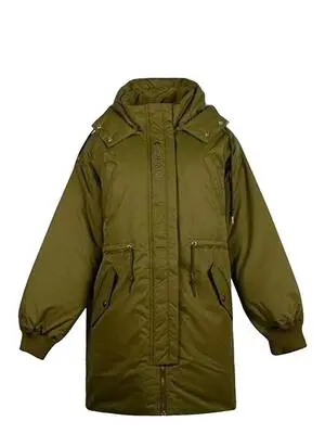 CONVERSE Long Down Jacket - Olive Green