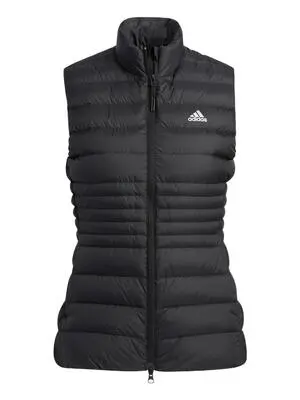 Adidas Puffer Vest With Stand Collar - Black