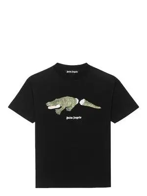 Palm Angels Palm Angels Printing Round Neck T-shirt 'black' Black