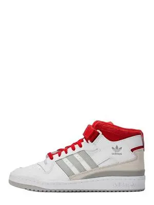 Adidas Forum Mid Sneakers - White/red/gray