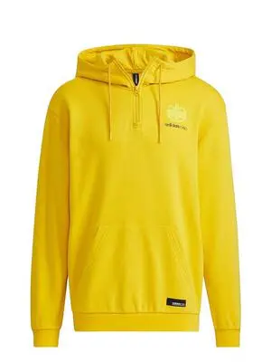 Adidas Neo Half-zip Pullover Hoodie - Yellow