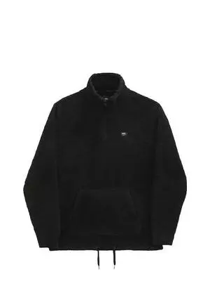 VANS Polar Fleece Stand Collar Half-zip Jacket - Black
