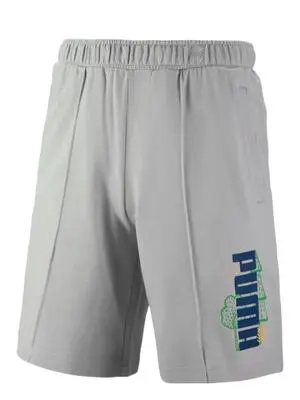PUMA Logo Shorts - Grey/blue