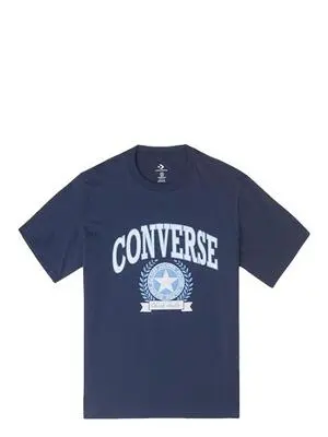 CONVERSE Retro Collegiate Graphic T-shirt Asia Sizing - Blue
