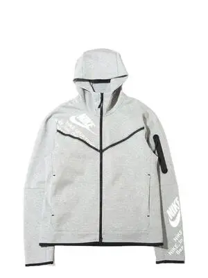 Nike Full-length Zipper Cardigan Jacket - Grey