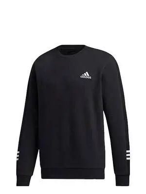 Adidas Logo Stamping Casual Sportswear Sweatshirt - Black