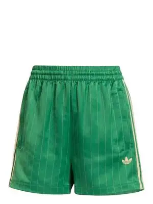 Adidas Adidas Pinstripe Satin Shorts Green