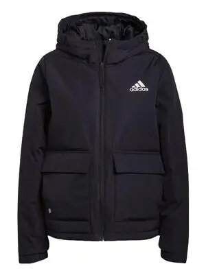 Adidas Hooded Jacket With Logo - Black