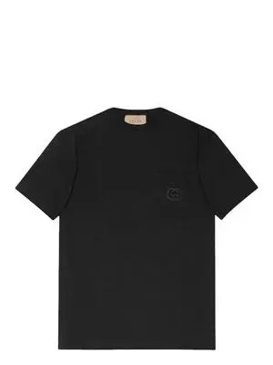 Gucci Cotton Jersey T-shirt With Patch - Black