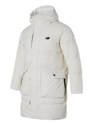 NEW BALANCE Classic Long Puffer Jacket - White