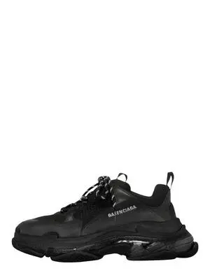 Balenciaga Triple S Clear Sole Sneakers - Black