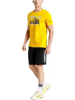 PUMA X Attempt Crossover Casual Short Sleeve Couple Style Color - Gold