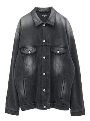 Balenciaga Balenciaga Washed Denim Jacket Black