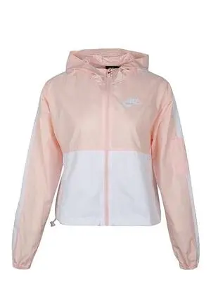 Nike Woven Jacket With Drawstring Hood - Red