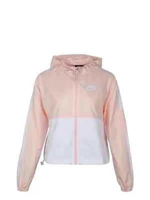 Nike Woven Jacket With Drawstring Hood - Red