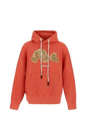Palm Angels Bear Hoody - Coral/brown