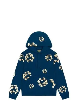 DENIM TEARS Denim Tears X Cactus Plant Flea Market Cotton Wreath Hoodie Navy
