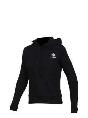 CONVERSE Star Chevron Embroidered Pullover Hoodie - Black
