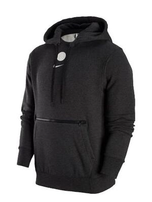 Nike X Nba Brooklyn Nets Courtside Pullover Fleece Hoodie - Black/white