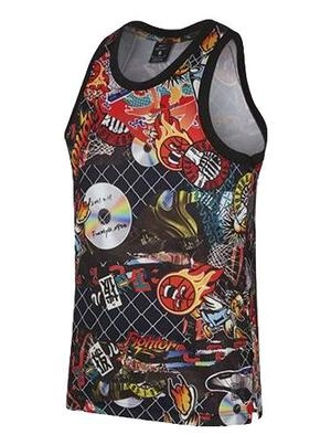 Nike Street Graffiti Basketball Sports Vest - Black/red