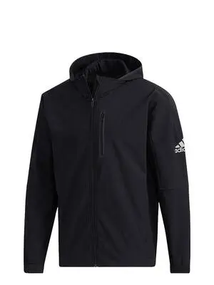 Adidas Hooded Fleece Lined Jacket - Black