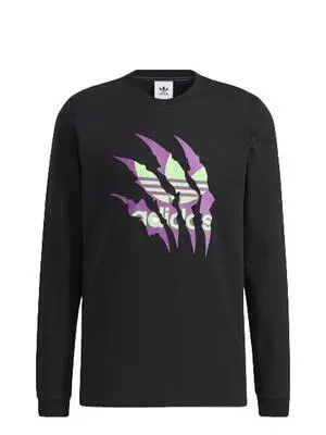 Adidas Originals Long Sleeve Crewneck Graphic T-shirt - Black