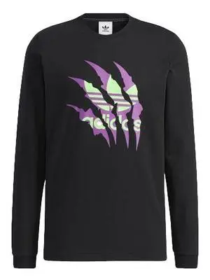 Adidas Originals Long Sleeve Crewneck Graphic T-shirt - Black